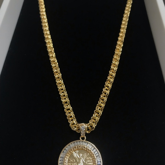 Accessories | 14k Gold Filled Chino Chain With Centenario Coin | Poshmark